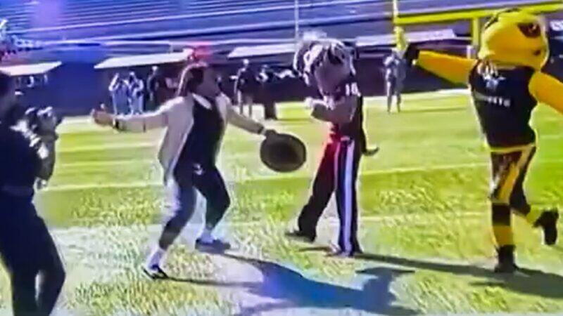 Cam Newton Throws Haymaker At Mascot Who Knocked His Hat Off As Playful ...