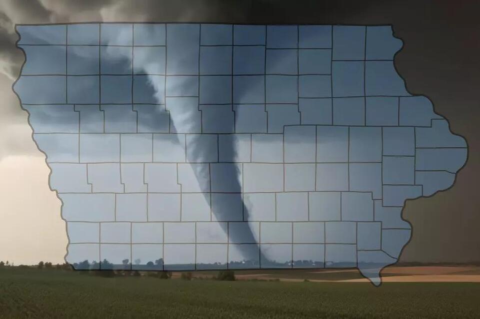10 Iowa Counties at Most Risk of Tornado Damage in 2025 - NewsBreak