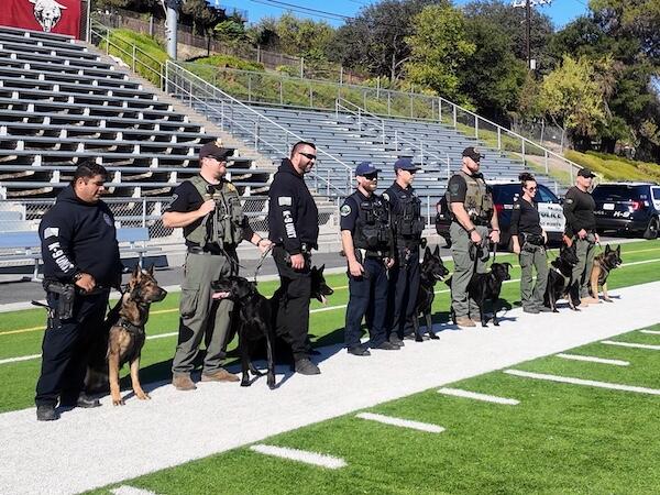 K9 teams demonstrate skills for Lewis Flamson students - NewsBreak