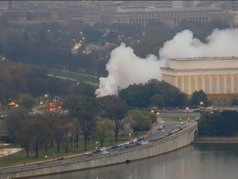 Fire involving propane tank at kiosk honoring veterans in NW DC sends 1 ...