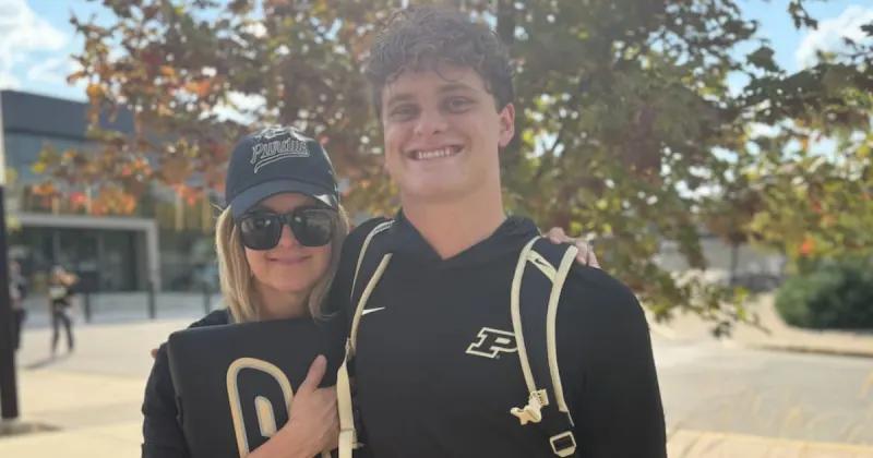 Family first: Purdue’s Winston Berglund gave gift of life to mother ...