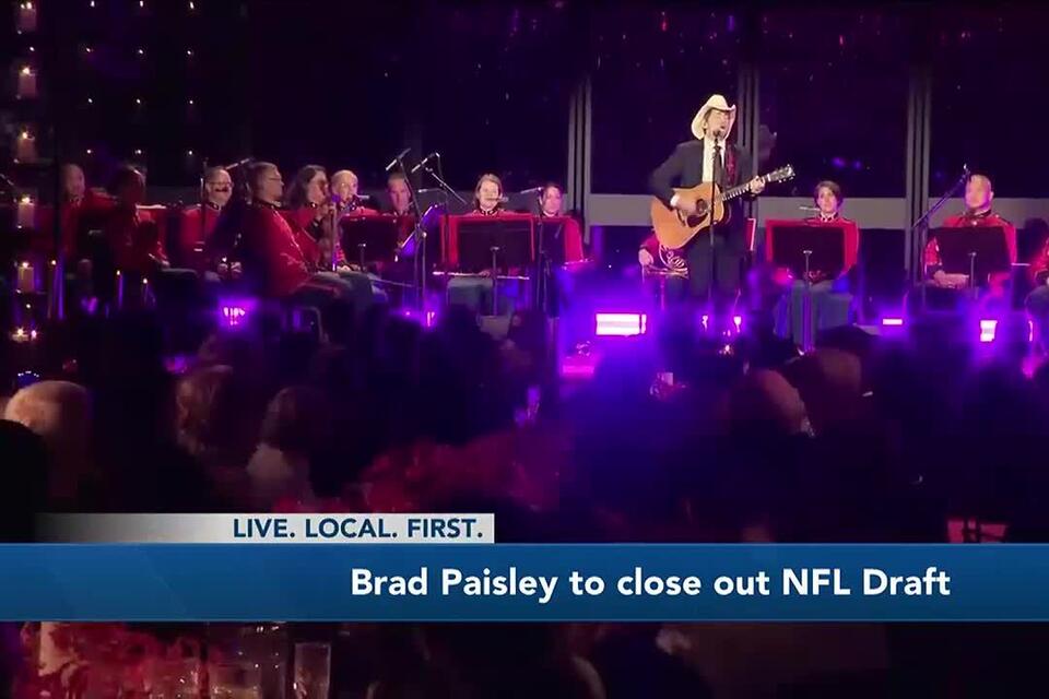 Country singer Brad Paisley to close out NFL Draft with free concert ...