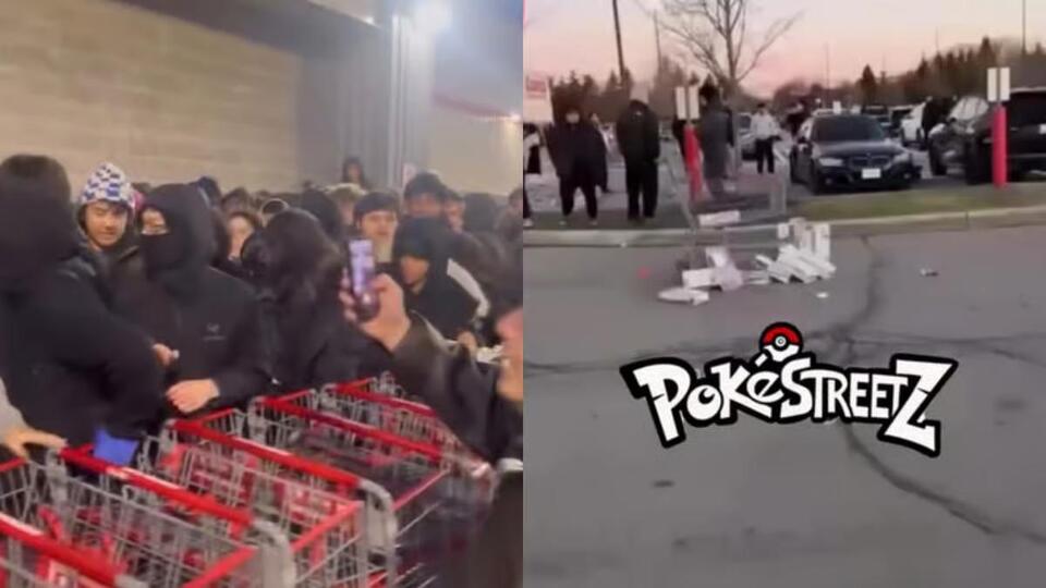 Costco Pokemon card release turns into chaos as car crashes into cart ...