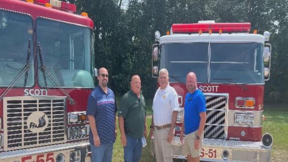 Scott Fire Department buys new fire truck; donates old one - NewsBreak