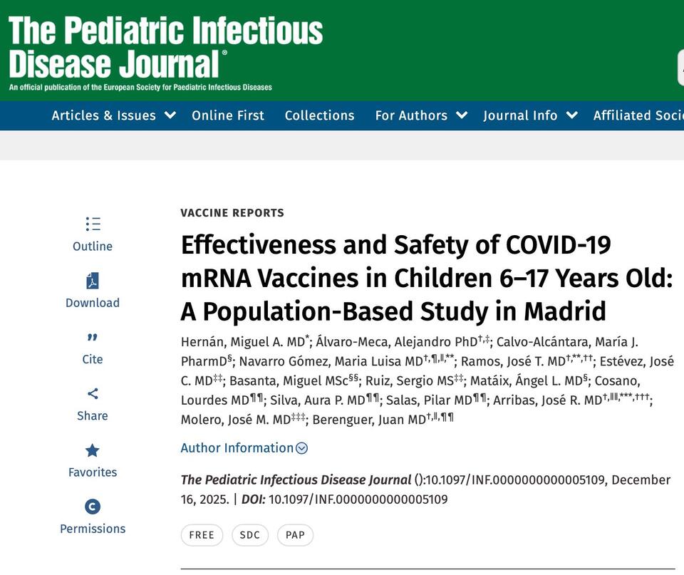 Big Data, Small Payoff: Madrid Study Finds Pediatric mRNA Vaccine ...