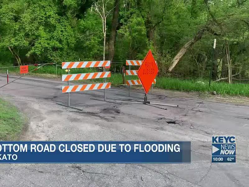 Judson Bottom Road closes in North Mankato due to flooding
