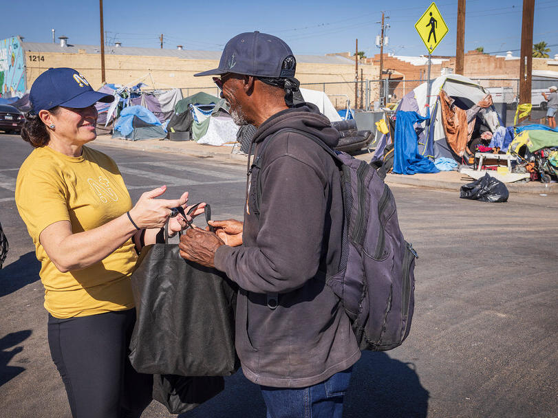 Health provider contributes essential items to Phoenix homeless population