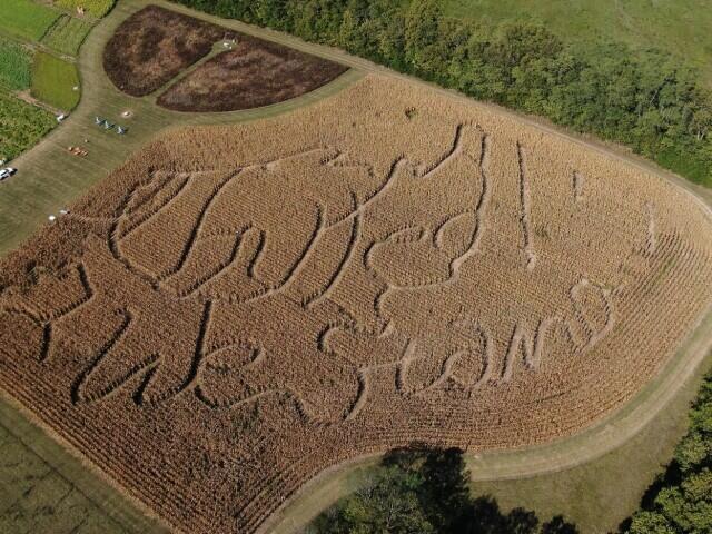 Corn maze shares message of unity at Bourbon Co. farm