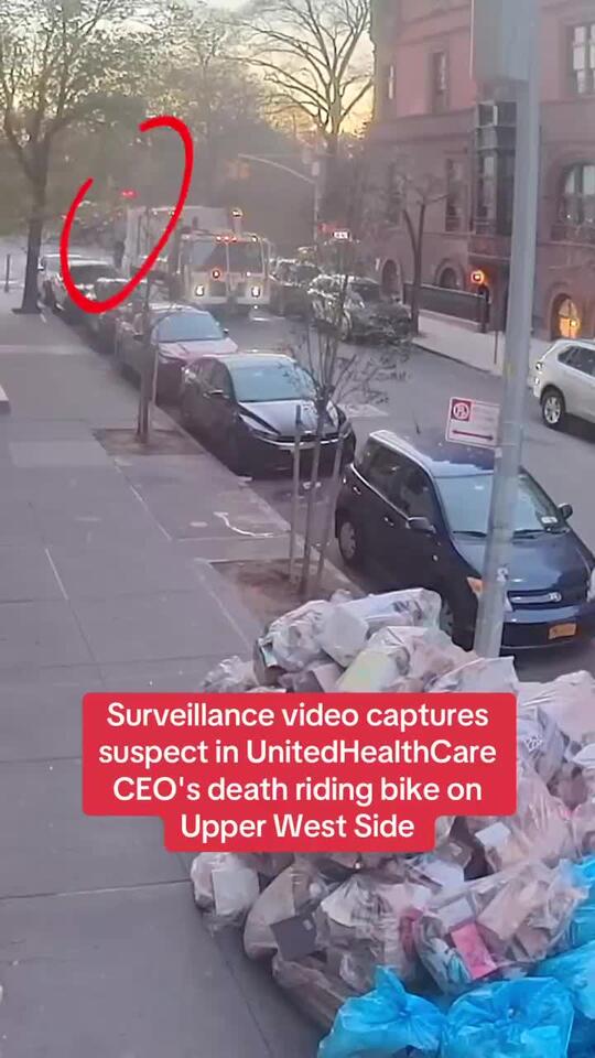 Surveillance footage shows the suspect in the death of UnitedHealthCare ...