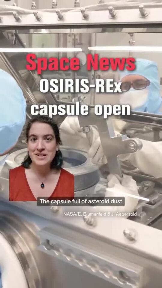 Exciting NASA update! The capsule from the OSIRIS-REx mission to the asteroid Bennu has ...