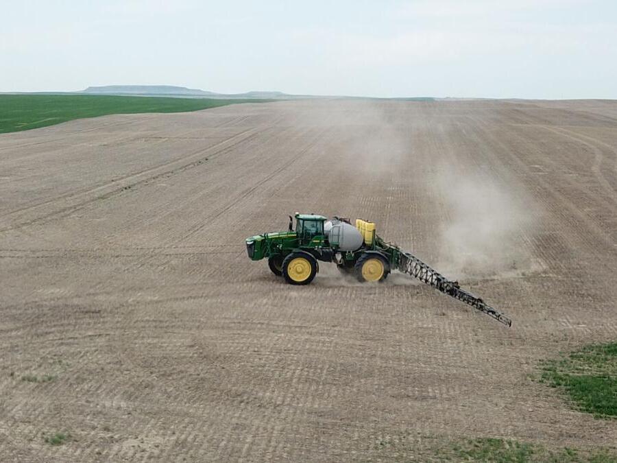 Johnson farm finishes chem fallow, preps for Farm Bureau meetings