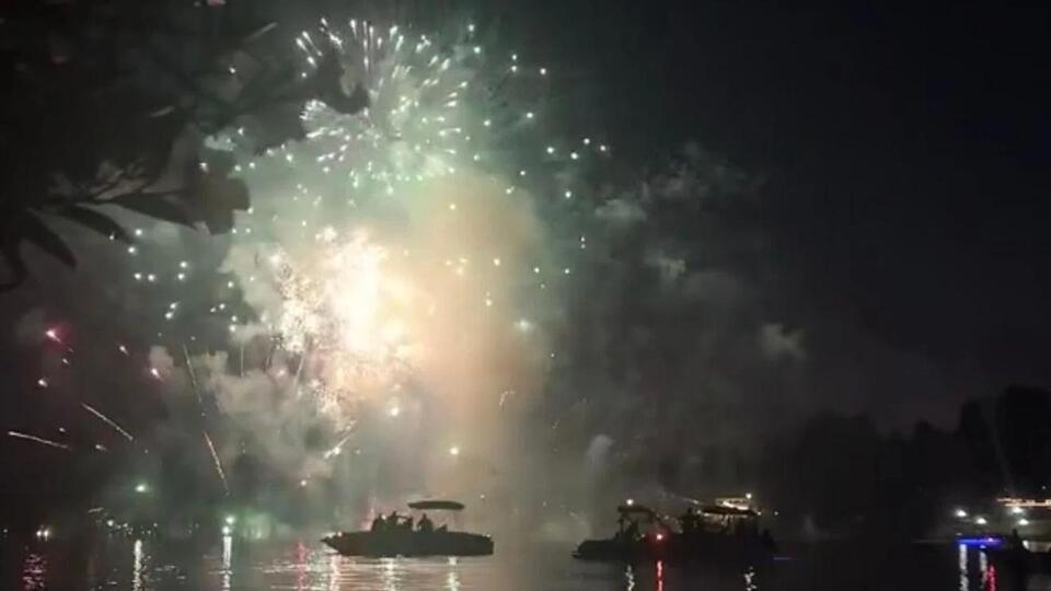 2 transported to hospital after fireworks destroy barge at Boone Lake ...