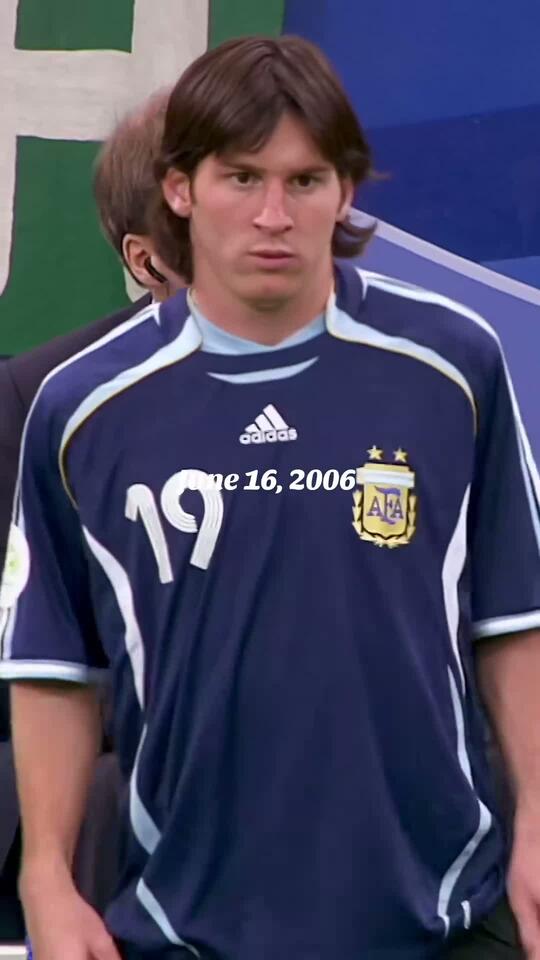 18 years ago today Lionel Messi stepped onto a World Cup pitch for the ...