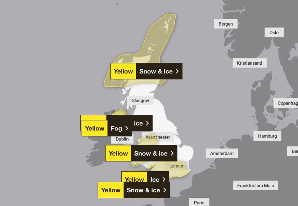 UK snow map: Where and when heavy snow, rain and flooding will hit the ...