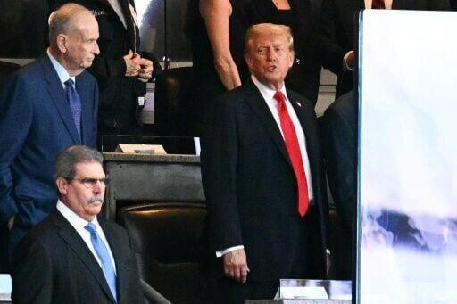 US President Donald Trump, seen here at a Yankees baseball game in New ...