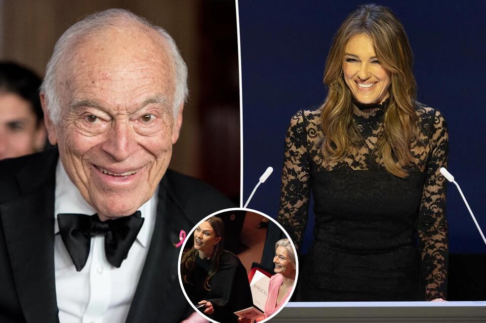 How late cosmetics mogul Leonard Lauder gave Elizabeth Hurley first ...