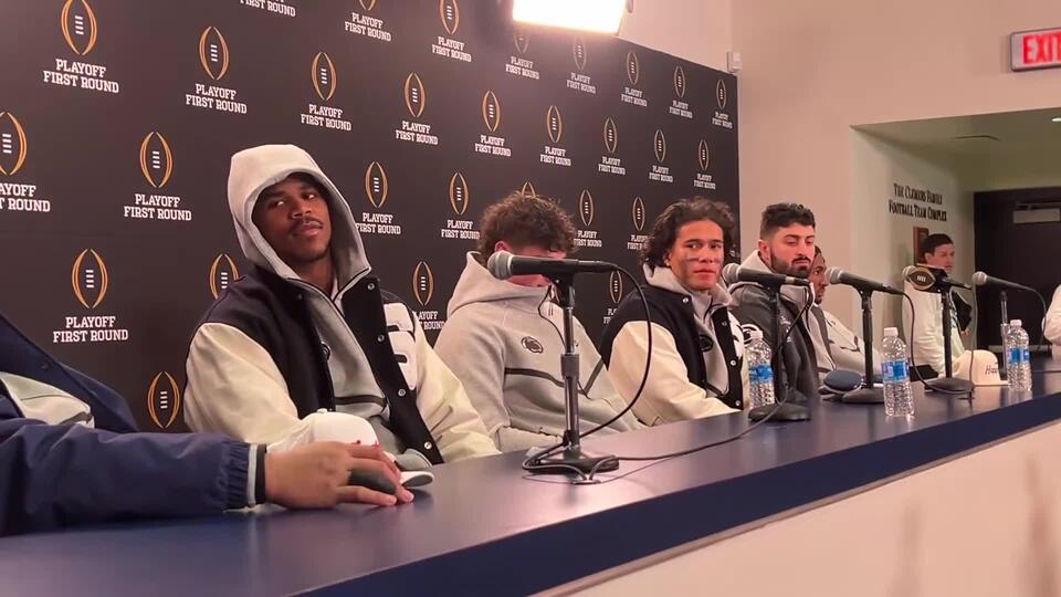 Penn State players press conference following the 38-10 win over SMU ...