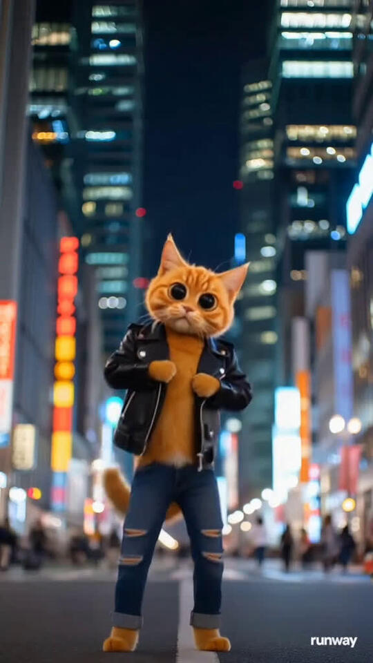 Cat dancing CapCut catvscat Runway cute animation TikTokTrend 93430 # ...