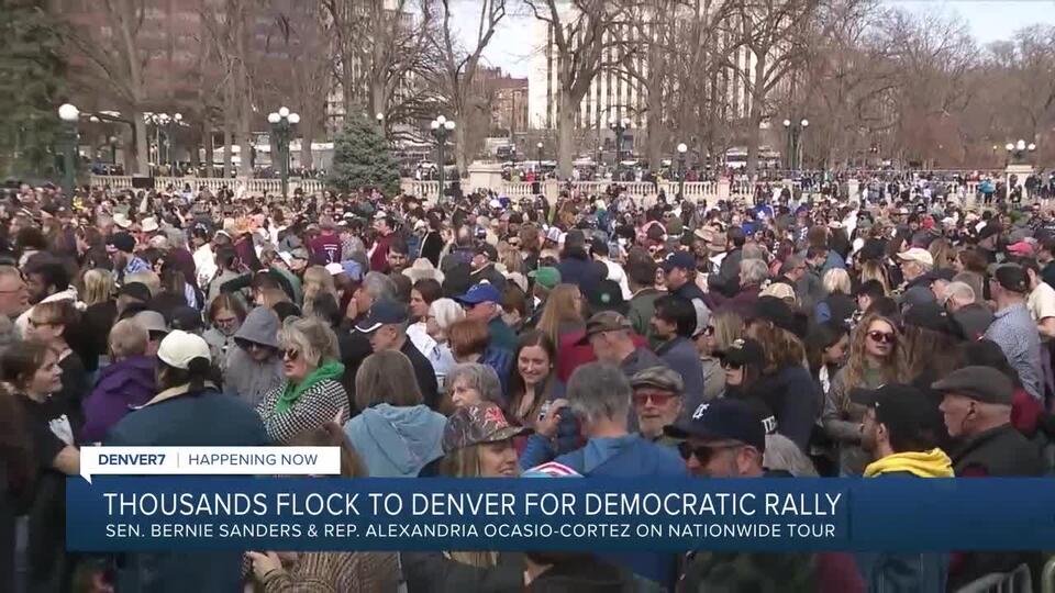 Bernie Sanders and AOC make their way to Denver for 'The Fighting ...
