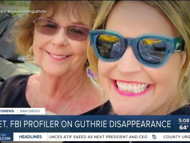Retired FBI agent & profiler provides insight in Guthrie disapperance ...
