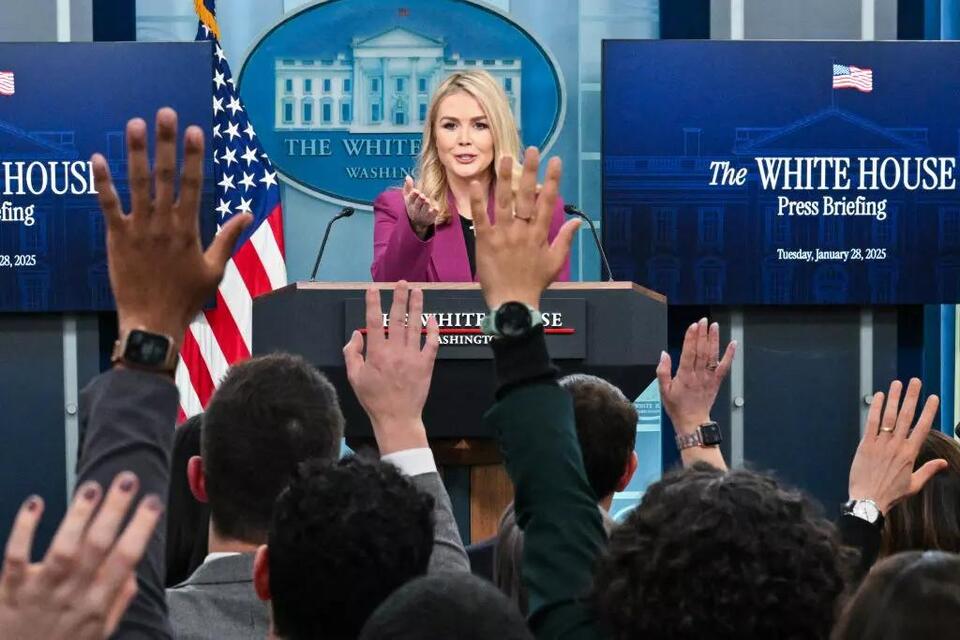 New Precedents Set At First White House Press Briefing Of Second Trump Term - NewsBreak