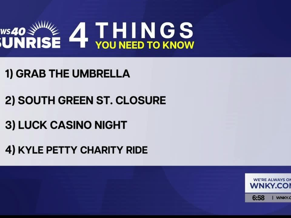 Four Things You Need To Know: Monday, May 6th, 2024