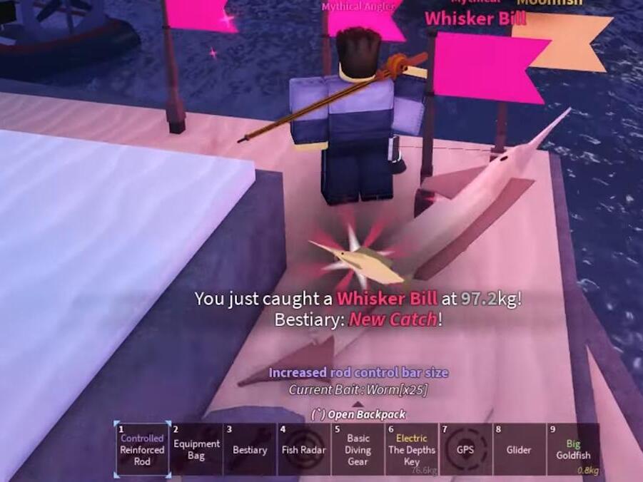 How to catch the Whisker Bill in Fisch