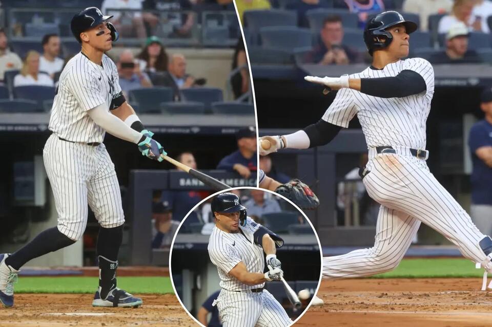 Aaron Judge, Juan Soto and Giancarlo Stanton all homer in Yankees’ blowout win over Astros ...