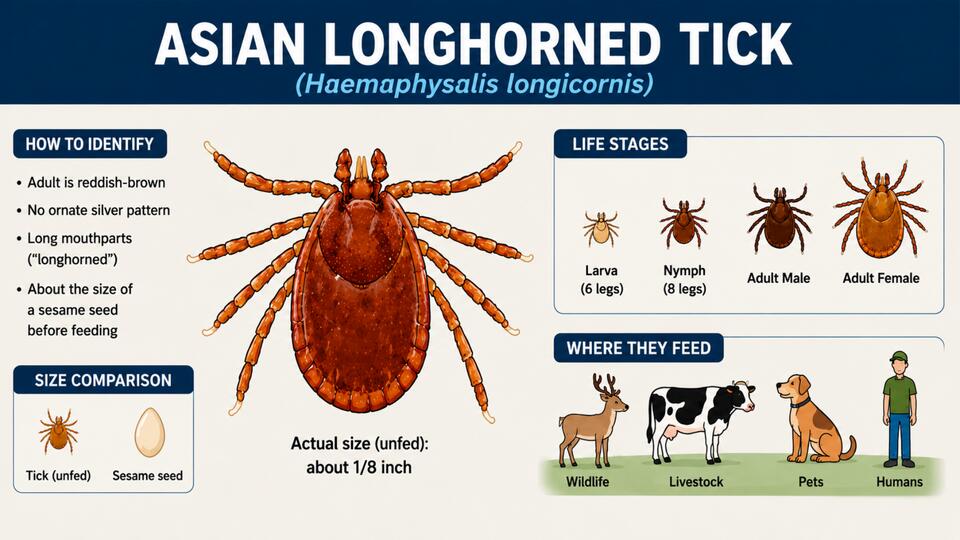 Asian Longhorned Tick Confirmed in Alabama - NewsBreak