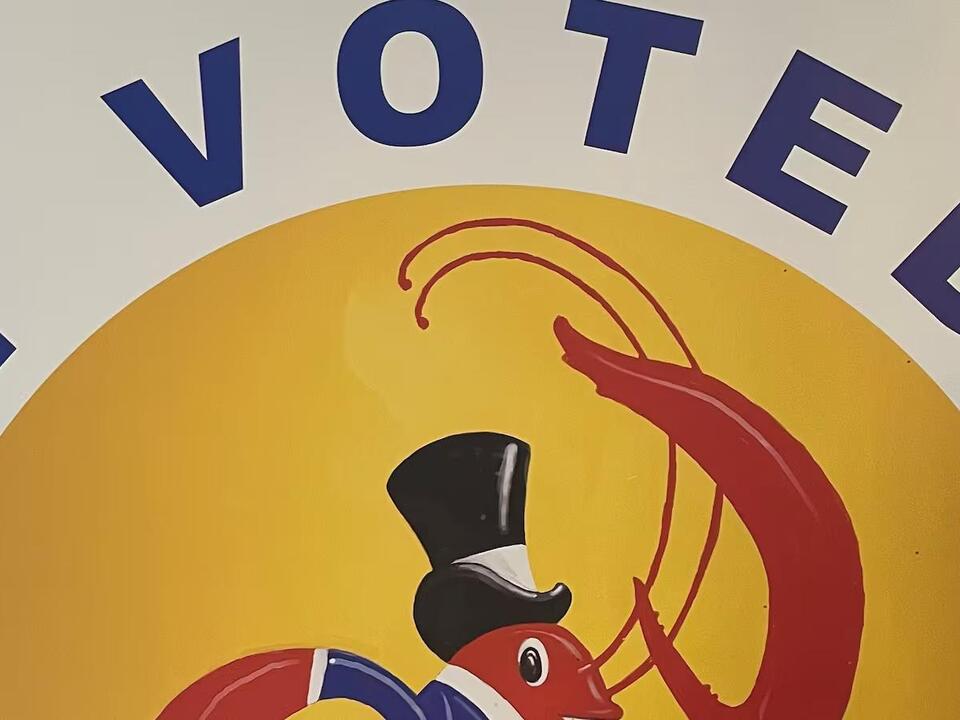 Louisiana unveils new ‘I Voted’ sticker featuring crawfish named “Mark ...