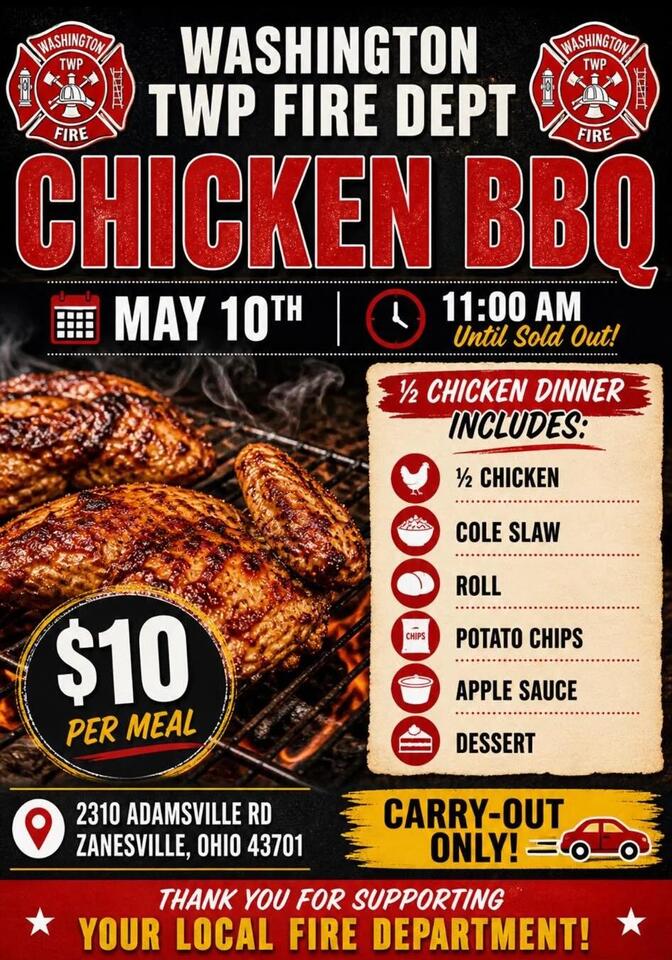 Treat Mom to barbeque chicken while support a local fire department ...