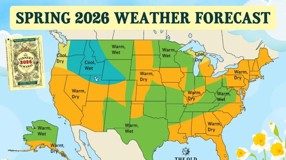 When is spring? The Old Farmer's Almanac releases spring 2026 weather ...