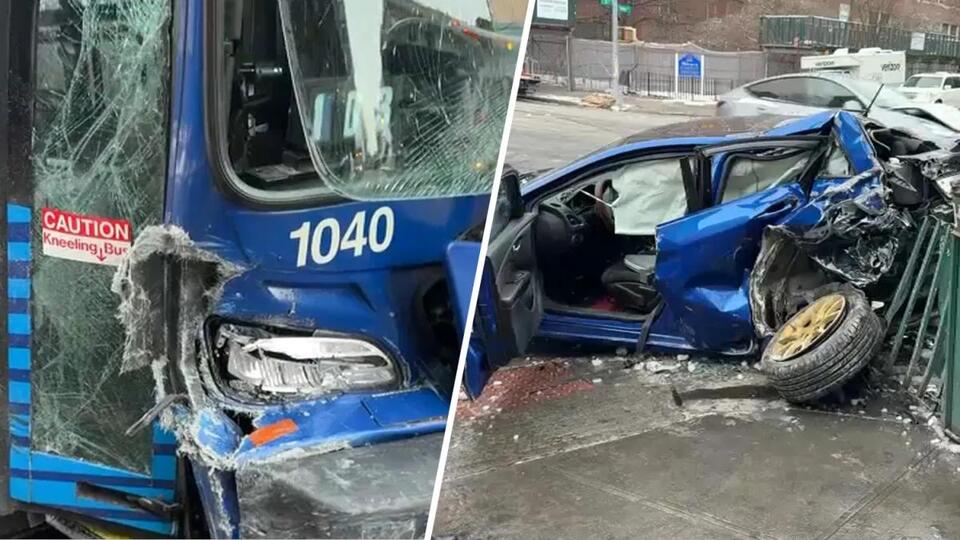 Eight hurt in MTA bus crash in the Bronx, police say - NewsBreak