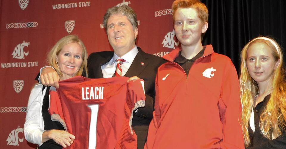 The Late Former Football Coach Mike Leach’s Wife, Sharon, And Their ...