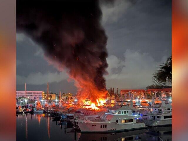Overnight fire leaves boats in flames at marina - NewsBreak