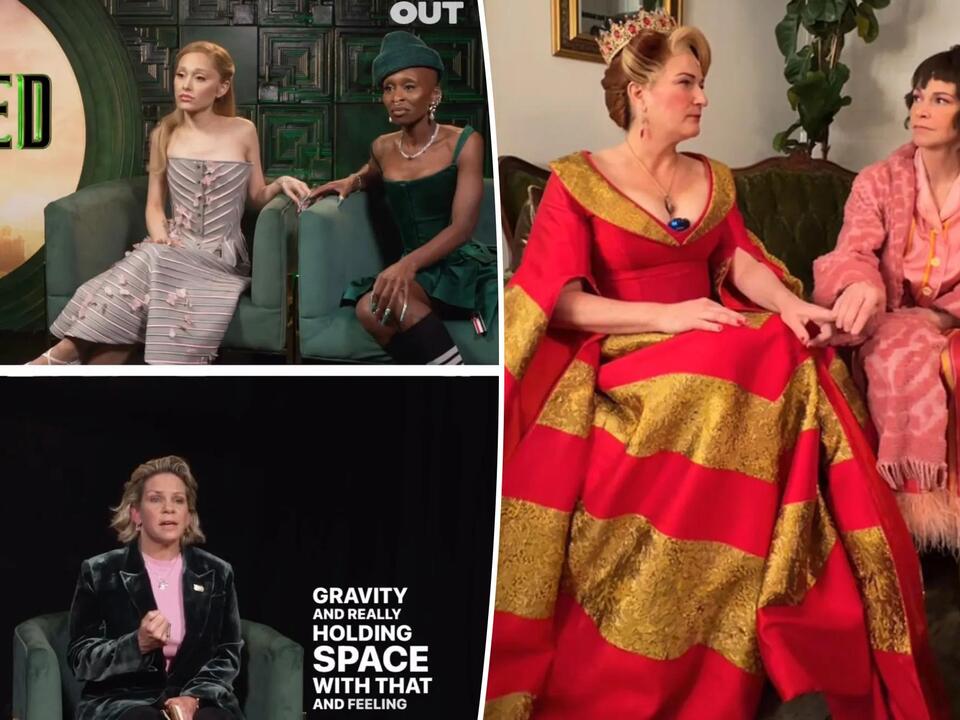 Viral ‘Wicked’ press tour ‘holding space’ meme mocked by Sutton Foster ...