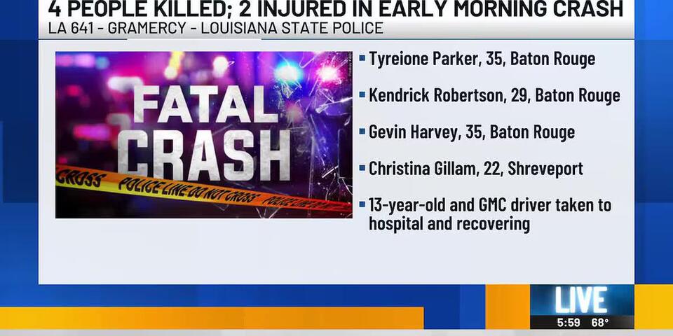 4 killed, 2 injured in crash on Christmas - NewsBreak