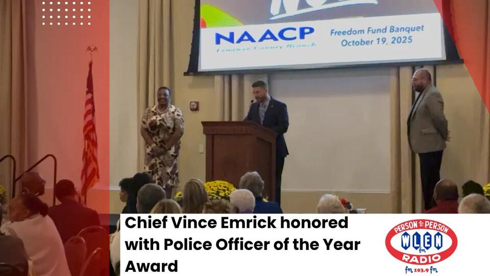 Chief Vince Emrick honored with Police Officer of the Year Award ...