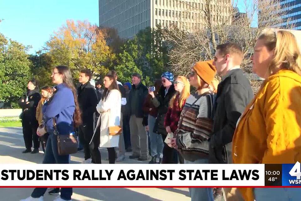 Students rally against state laws - NewsBreak