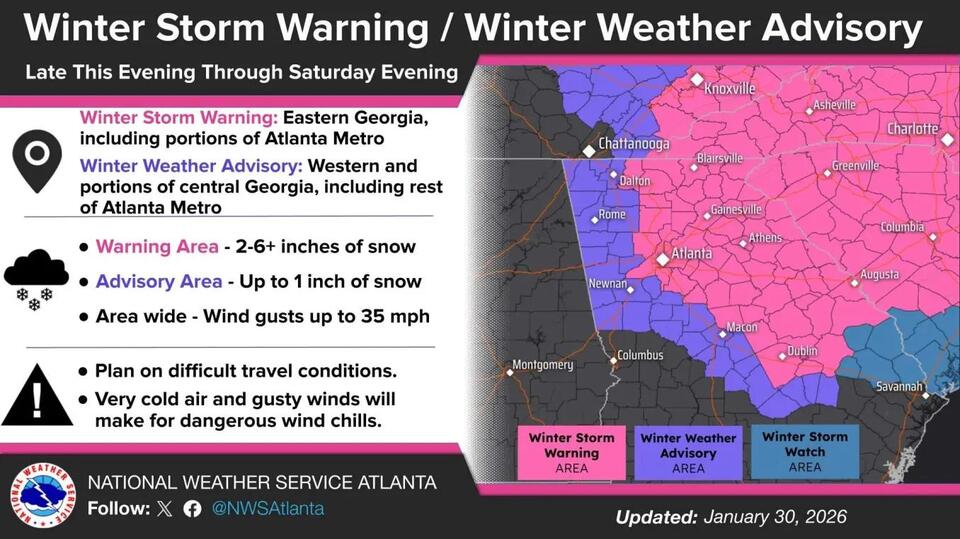 Winter Weather Warnings: Winter Storm Warning and Extreme Cold Warning ...