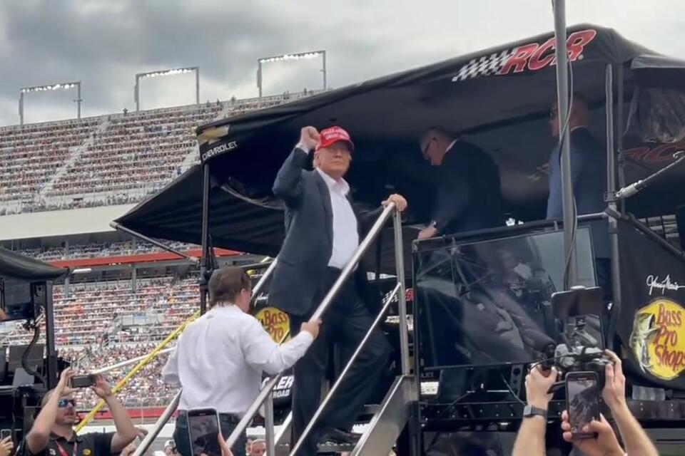 Donald Trump Is Watching The Coca-Cola 600 From On Top Of NASCAR Driver ...
