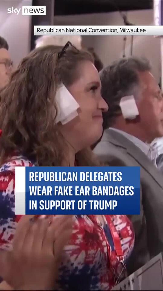 #Republican National Convention delegates have been seen wearing fake ...