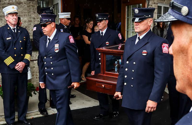 Easton firefighter Tyler Weidner laid to rest at age 33 - NewsBreak