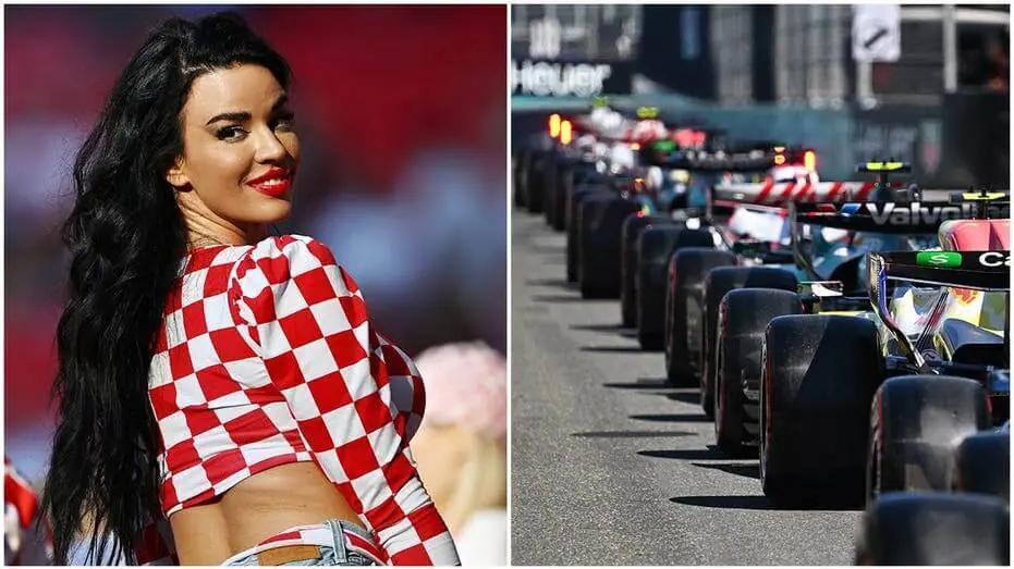 Cameraman distracted by paddock guest during Sky Sports F1 coverage in ...