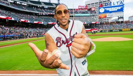 Ludacris Sports Iconic ‘Get Back’ Big Arms While Throwing First Pitch ...