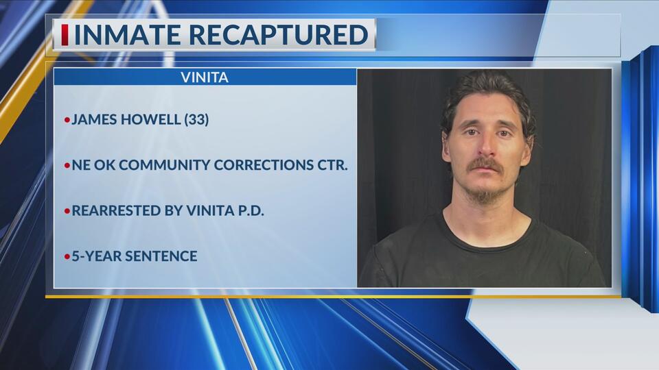 Oklahoma authorities recapture inmate morning after he escapes - NewsBreak