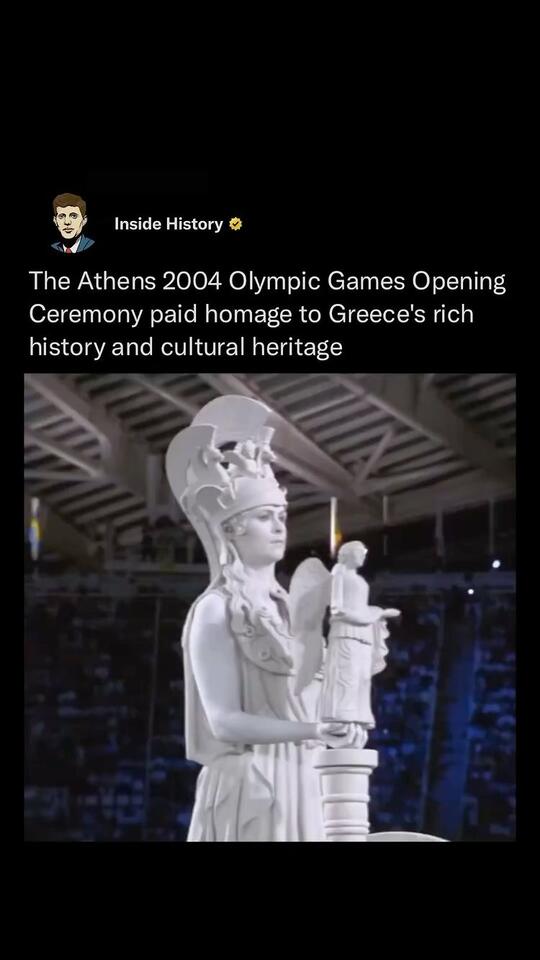 Now, this is an iconic opening ceremony 🤩👏The 2004 Athens Olympic ...