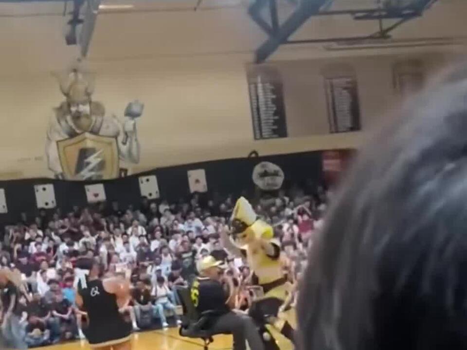 California school principal suspended over inappropriate dance with mascot