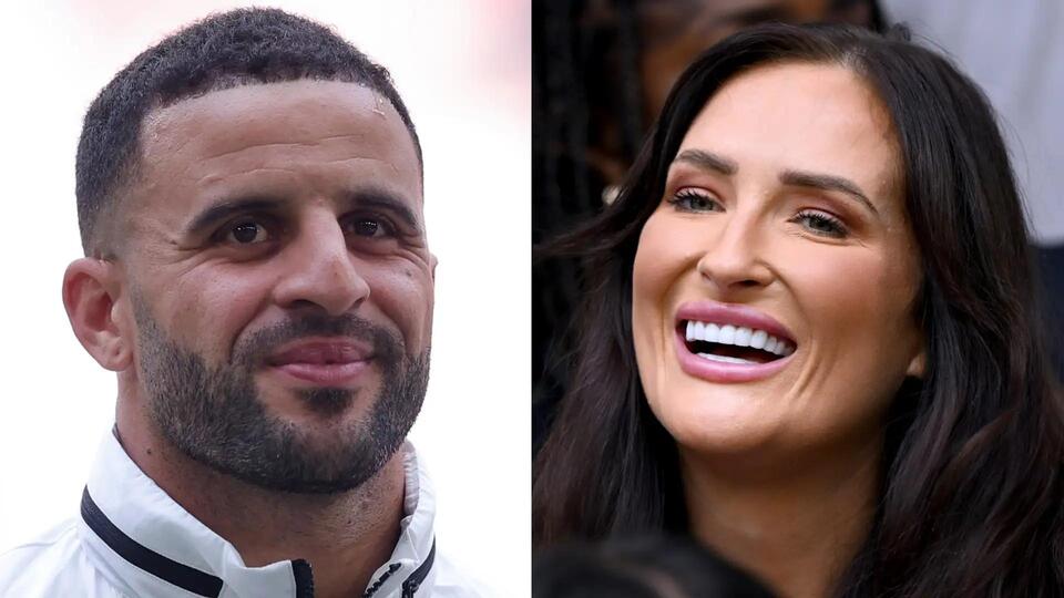 Kyle Walker blocks Lauryn Goodman from following him to AC Milan and ...