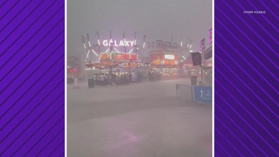 Heavy rain sent people running for cover at Houston Rodeo; carnival ...